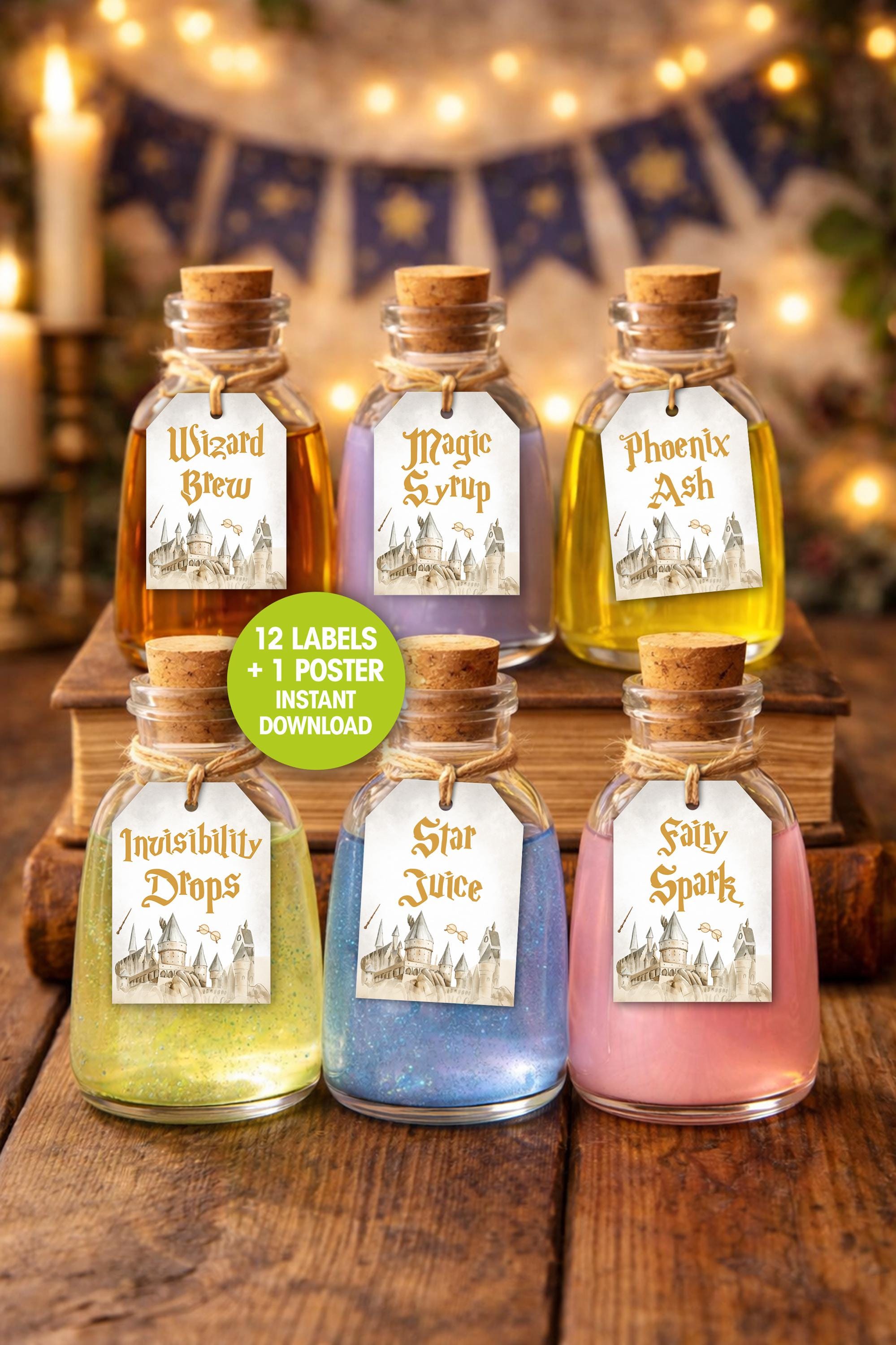 Wizard Potion Bar | Kids Birthday Party Station Decor - Etsy