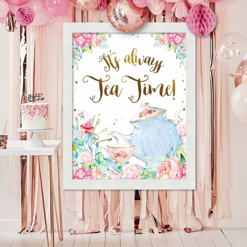 ALICE IN WONDERLAND Party Sign Alice in Onederland Sign - Etsy