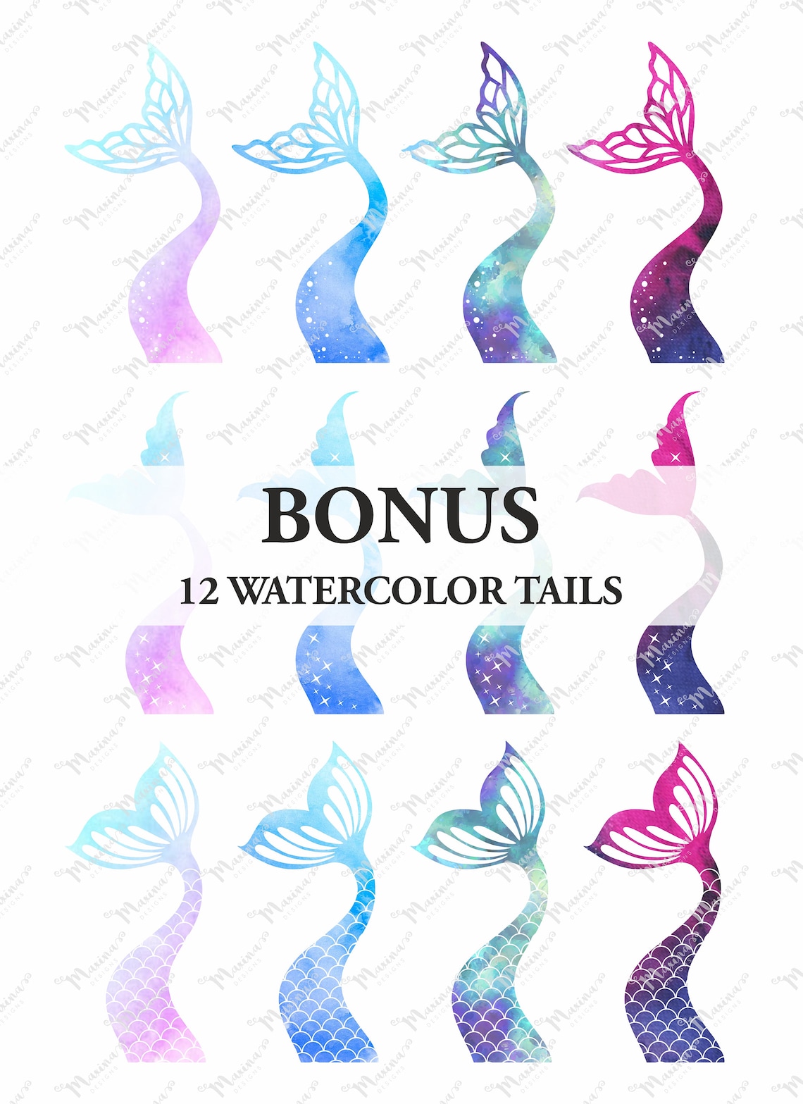 MERMAID SVG Tail Cricut Clipart Mermaid Birthday Girl Svg - Etsy