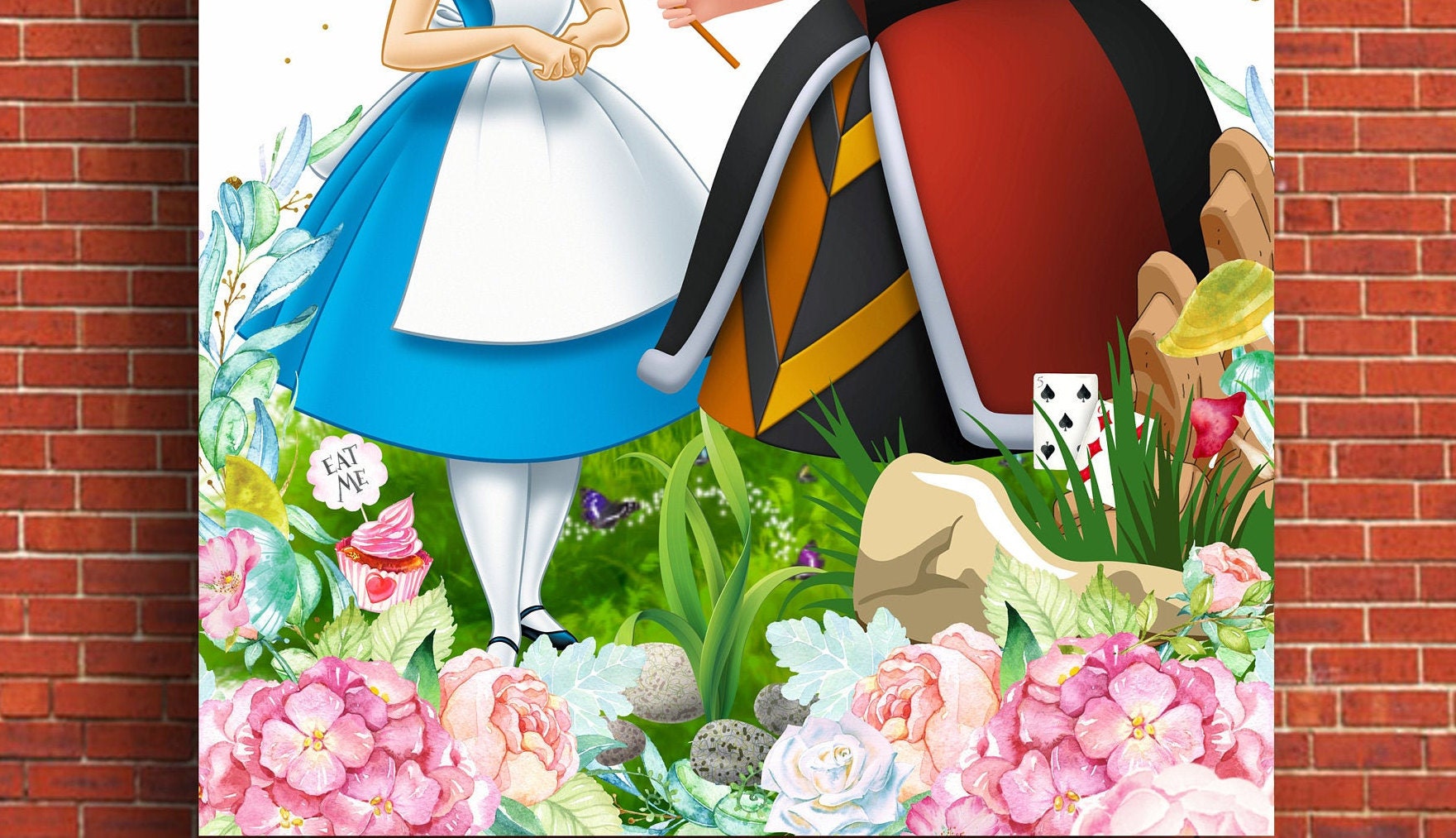 ALICE IN WONDERLAND Face in Hole Photo Prop Board Birthday - Etsy UK