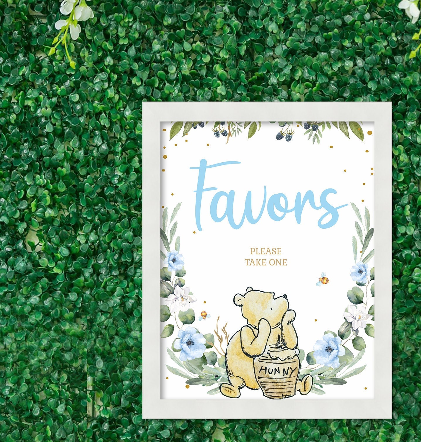 WINNIE THE POOH Birthday Signs Winnie Pooh Party Posters Boy - Etsy