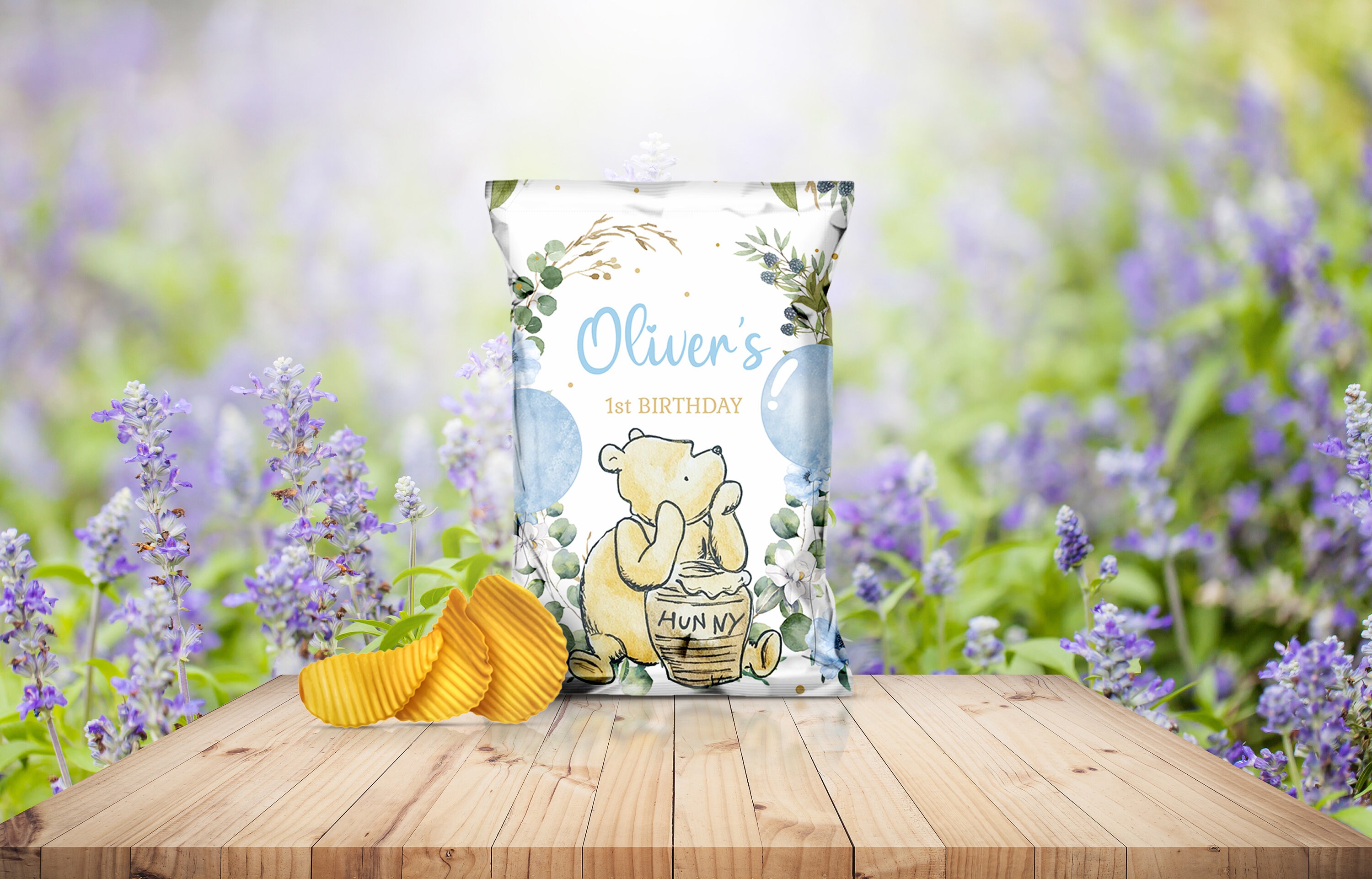 WINNIE THE POOH Potato Chip Bag Wrapper Birthday Favors Treat | Etsy Canada