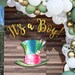 ALICE IN WONDERLAND It's a Boy Wall Sign, Baby Shower Backdrop Wall ...
