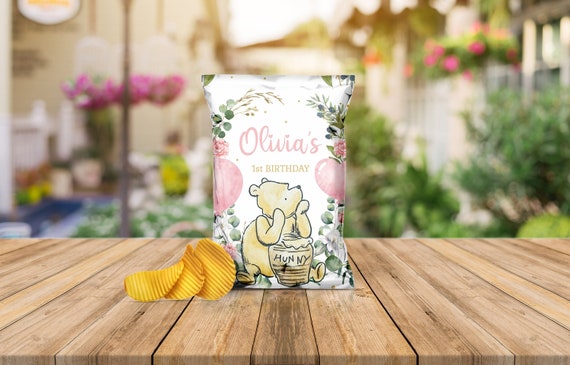 WINNIE THE POOH Potato Chip Bag Wrapper Birthday Favors Treat | Etsy