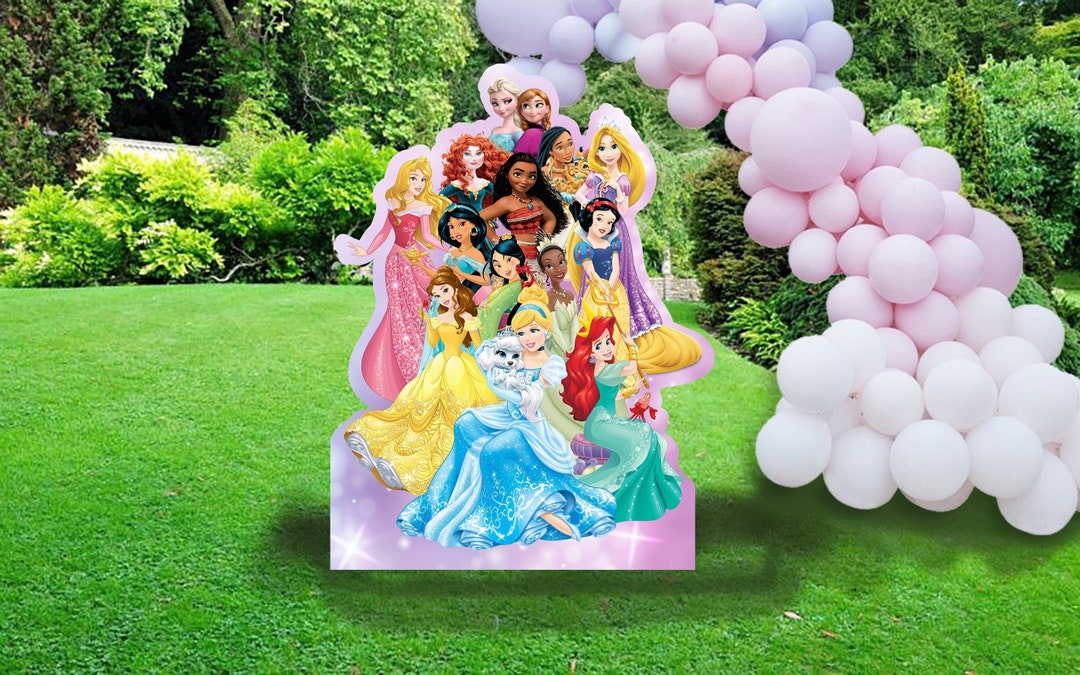 Disney Princess Backdrop Cutout | Big Photo Prop Board | Printable ...