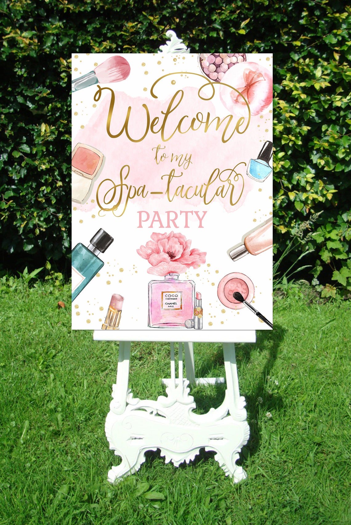 Spa Birthday Welcome Sign | Spatacular Pamper Party Poster | Instant ...