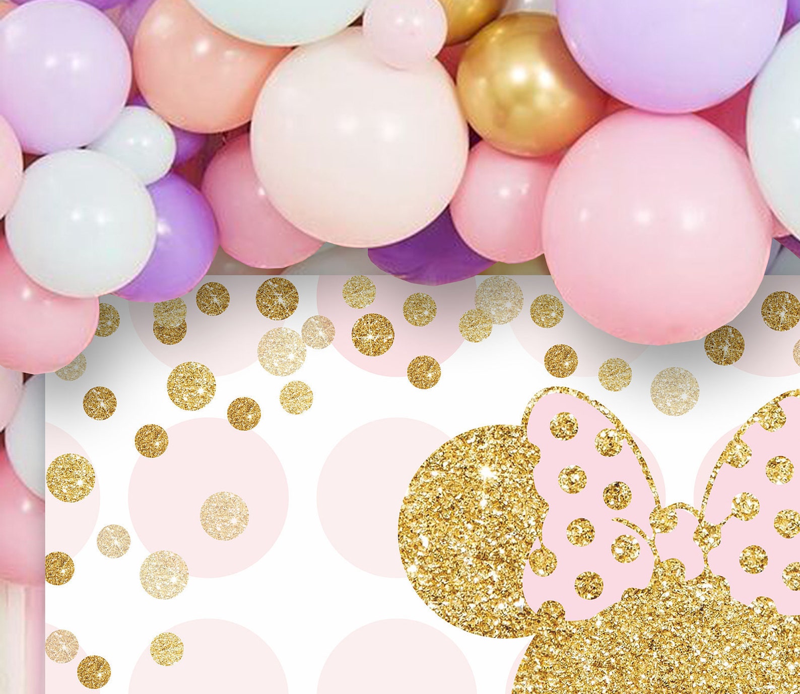 BACKDROP Minnie Mouse Wall Minnie Mouse Wall Decal Minnie - Etsy