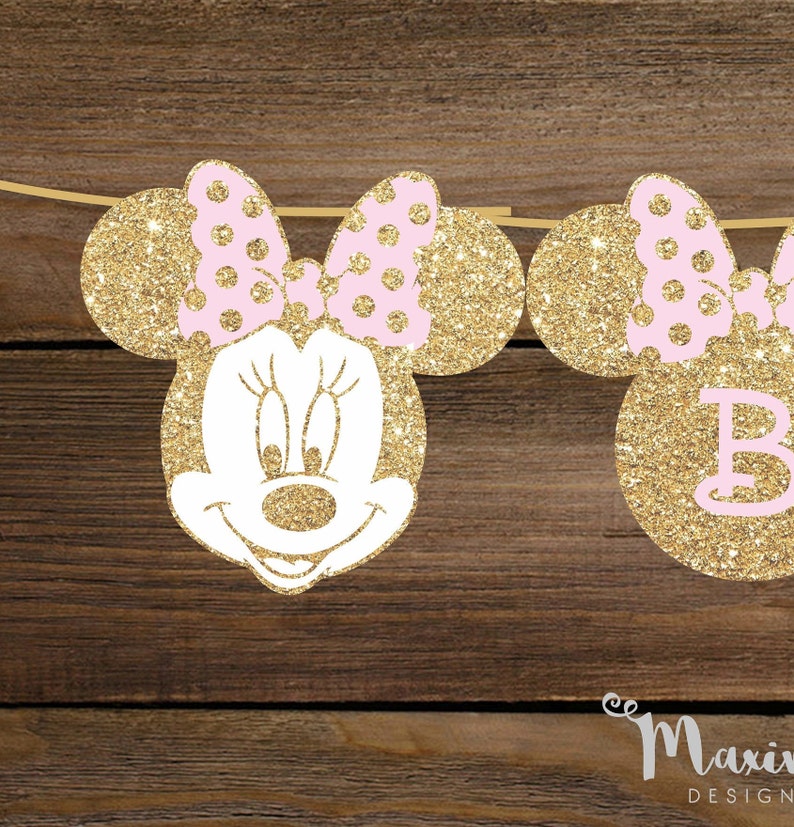 Minnie Mouse wall banner Minnie mouse Birthday banner | Etsy