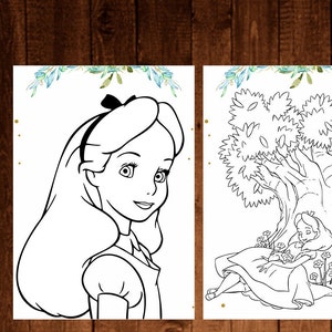 Alice in Wonderland Coloring Pages Bundle | 10 Printable Pages ...
