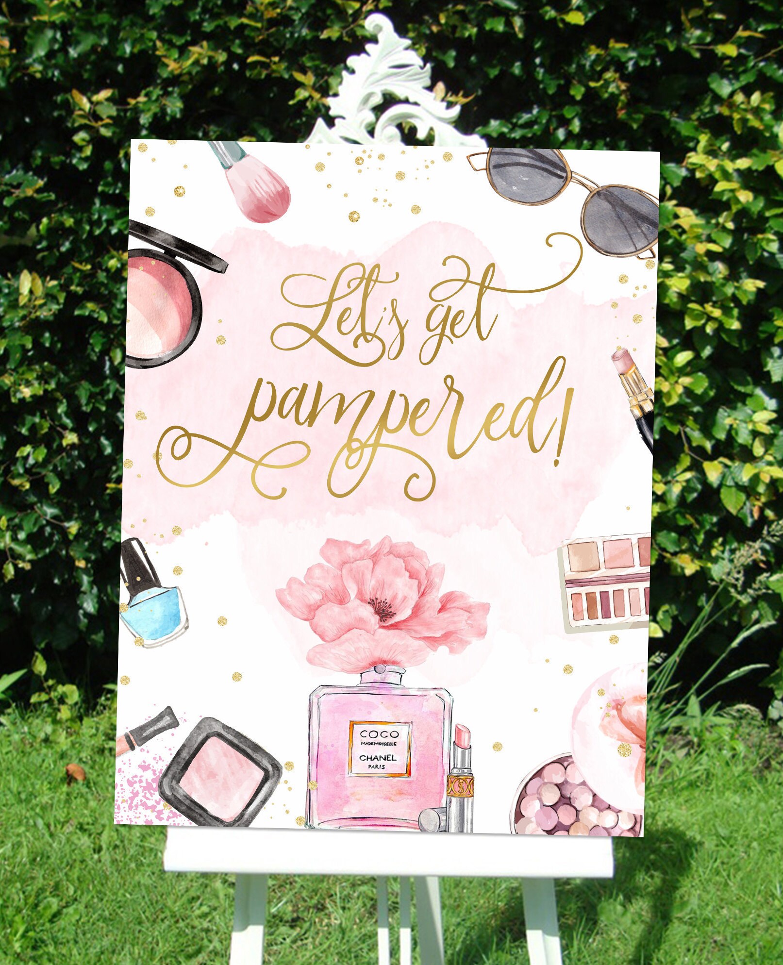 SPA Birthday Welcome Signs SPA Birthday Sign Party Poster | Etsy