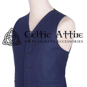 Tweed Waistcoat - Scottish Herringbone 5 Buttons Argyll Vest - 100% ...