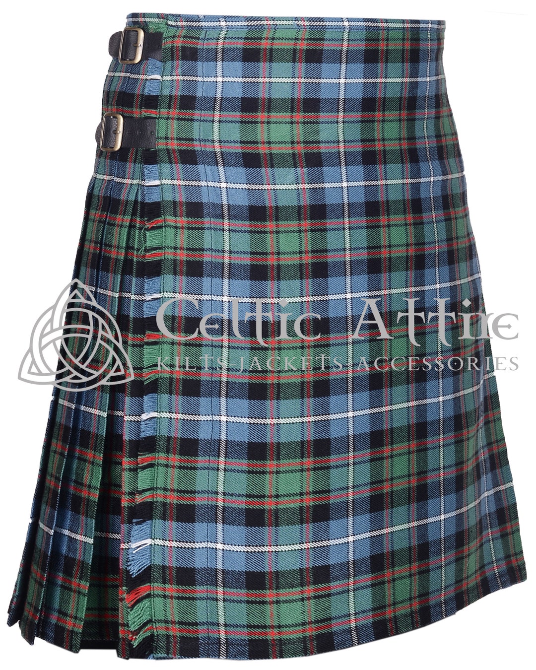 Macrae Ancient Tartan 8 Yard Kilt - Premium Handmade - Made to Order ...