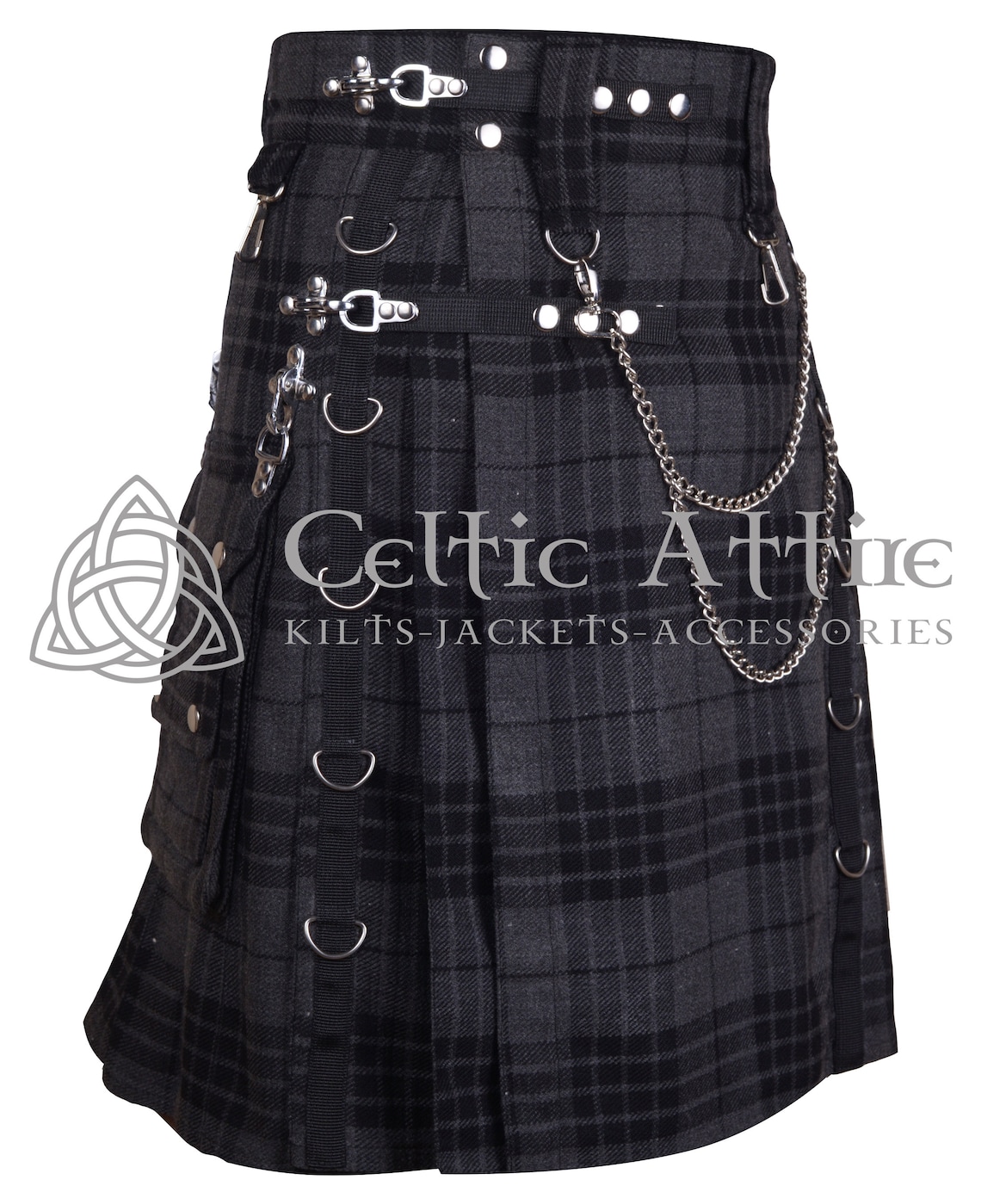 Gothic Kilt Punk Kilt Steampunk Gay Pride Custom Size - Etsy