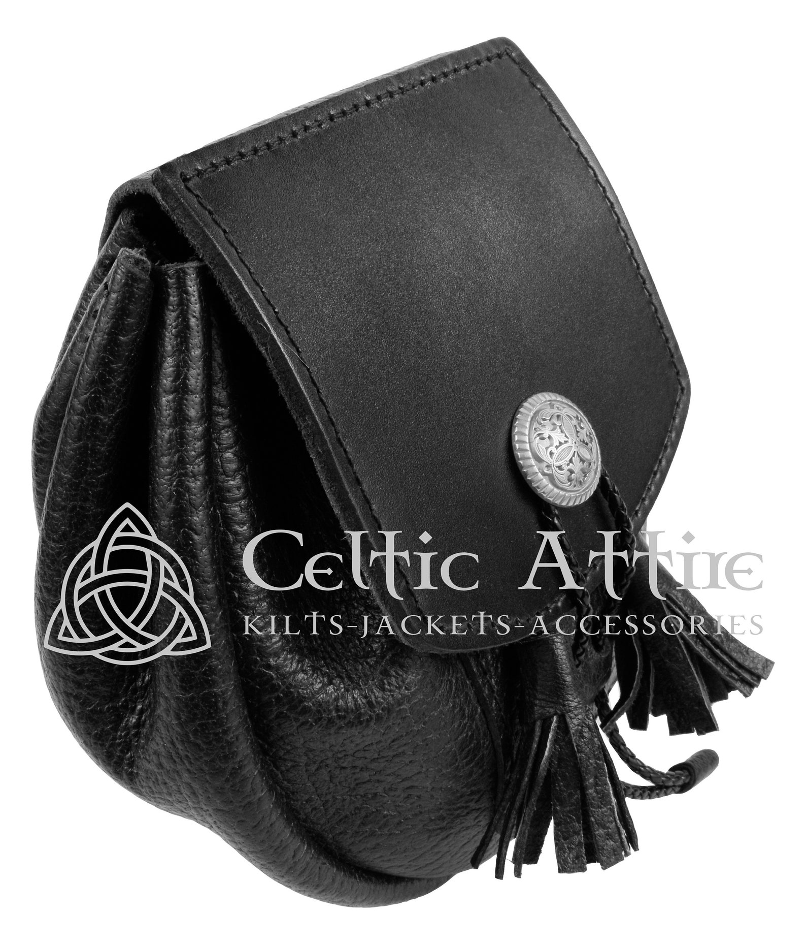Premium Handmade - Celtic Sporran Leather Bags, Belt Pouch, Medieval ...
