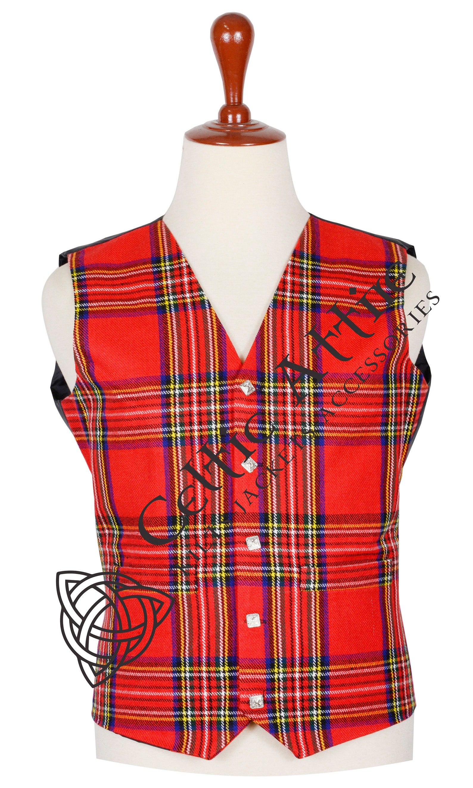 Scottish 5 Buttons Tartan Waistcoat Kilt Vest Made to | Etsy