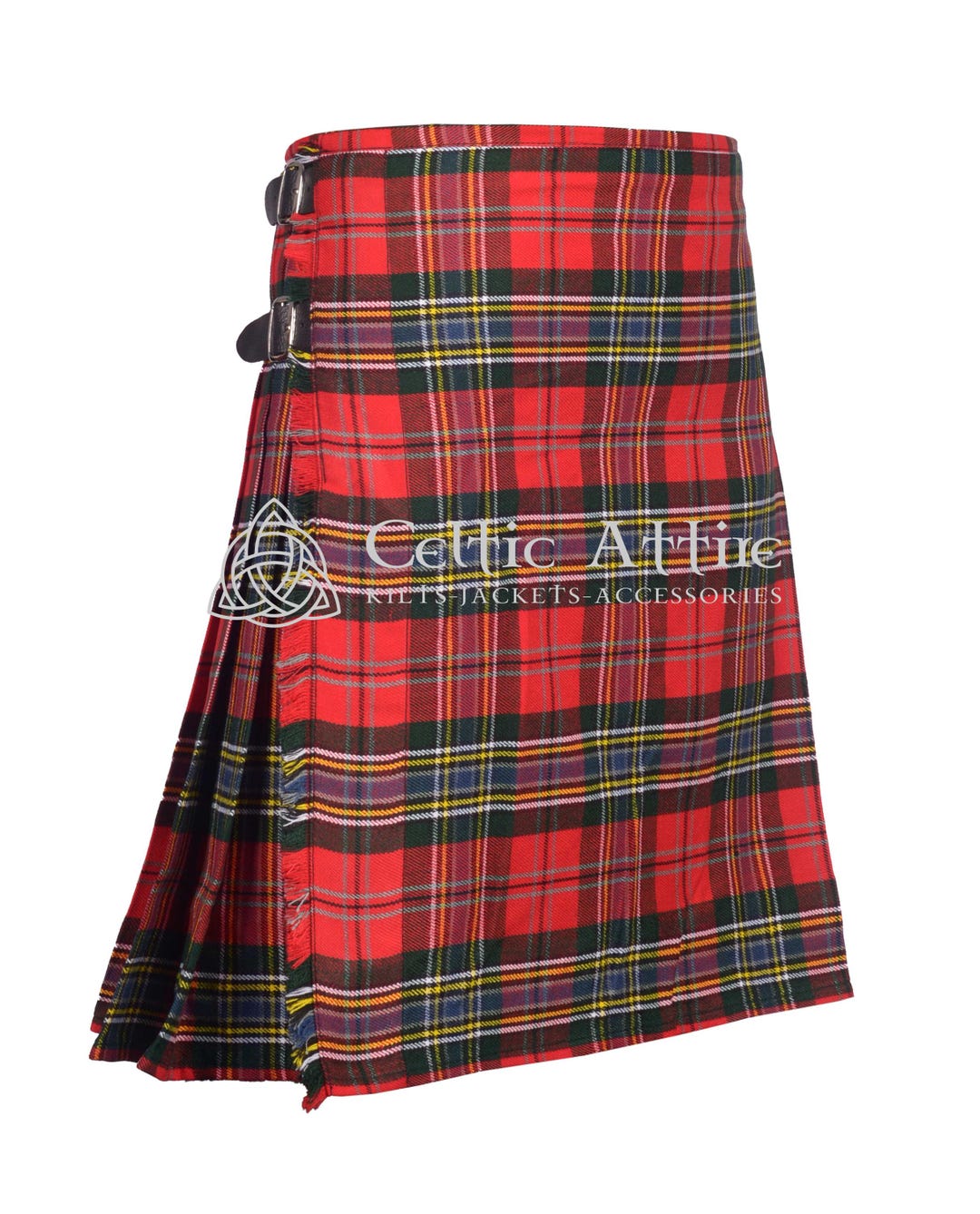 Maclean of Duart Tartan Kilt - Scottish 8 Yard Kilt for Men - 16 Oz ...