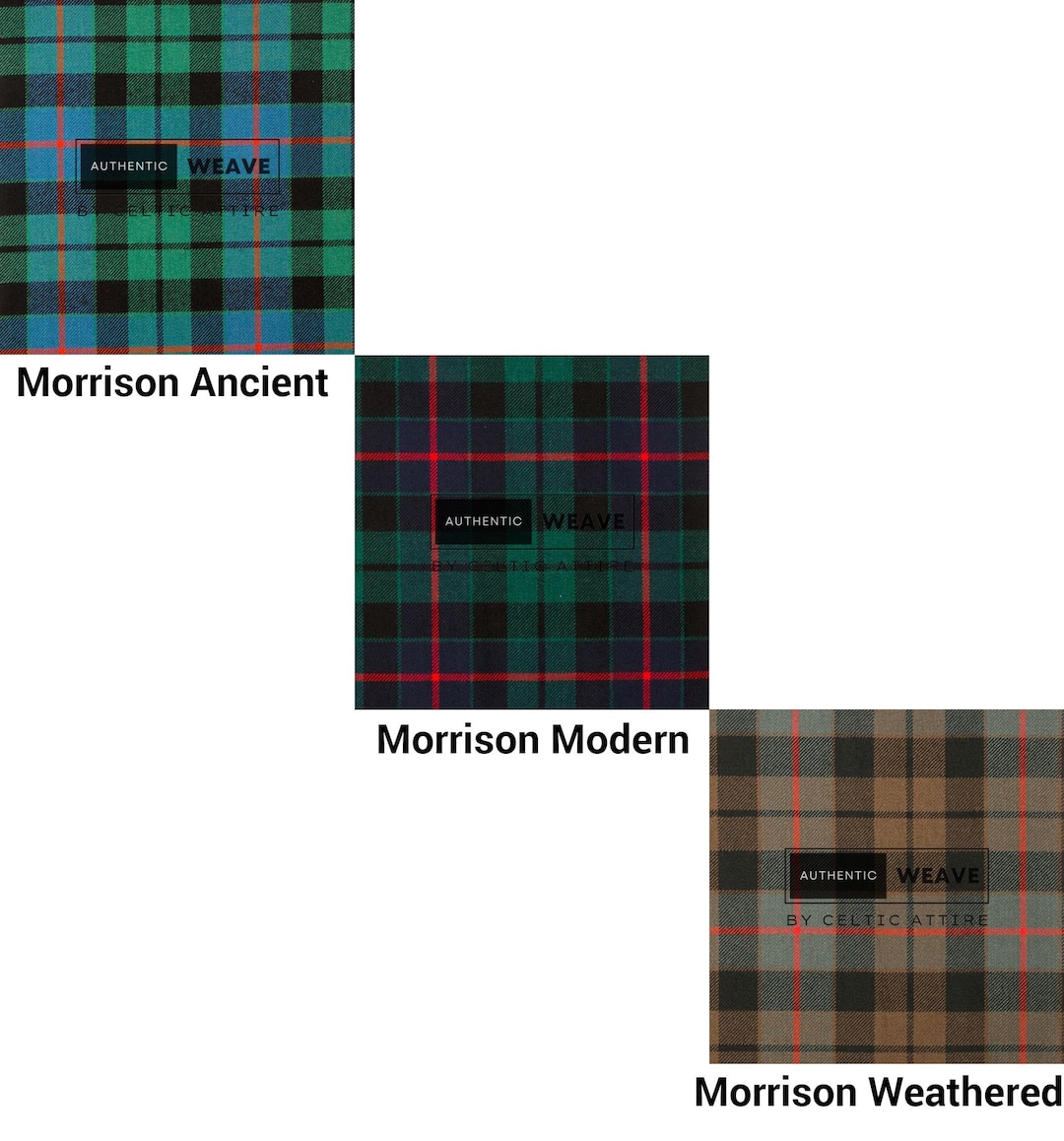 Clan Morrison Tartan Fabrics - 16 Oz Acrylic Scottish Tartan - Modern ...