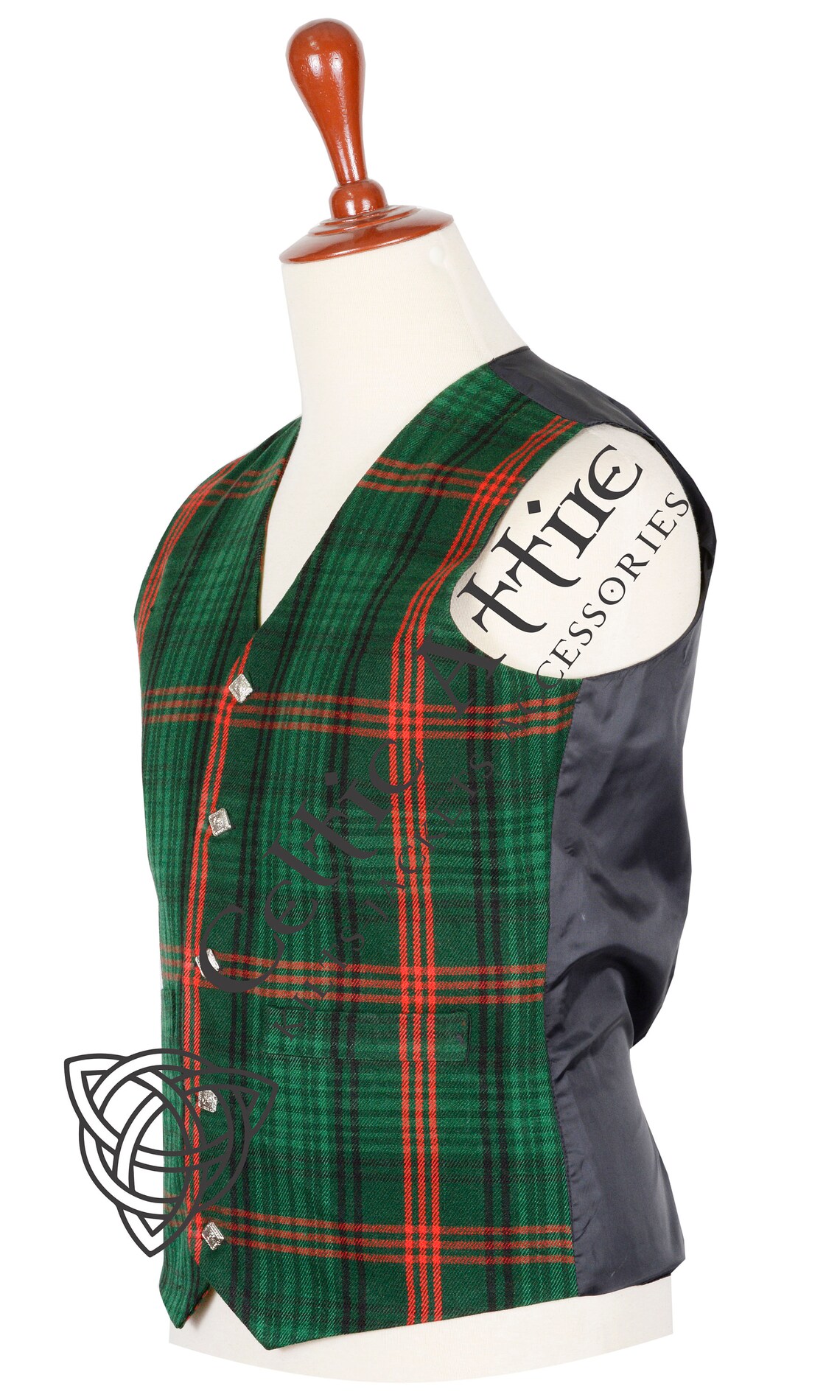 Scottish Tartan Celtic 5 Buttons Traditional Kilt Vest | Etsy
