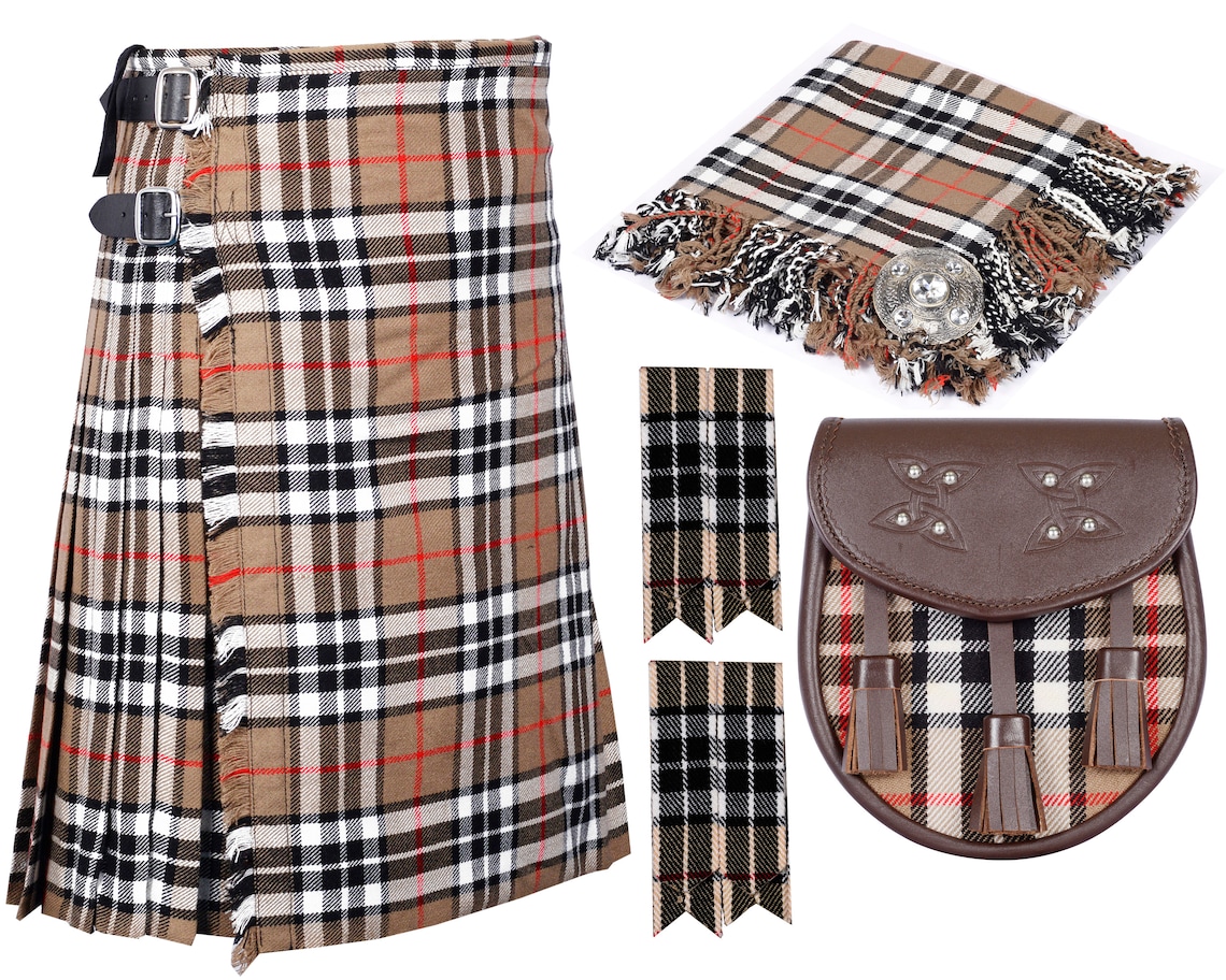 8 Yard Traditional Scottish Tartan KILT & ACCESSORIES Choose - Etsy