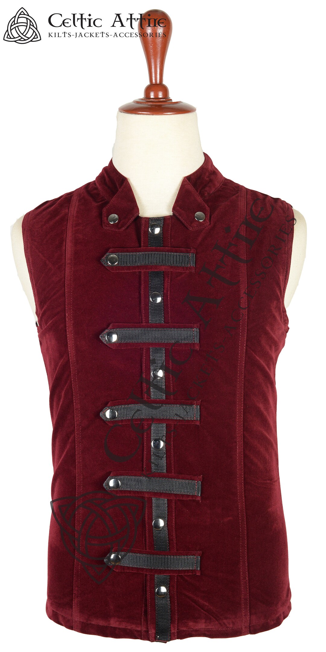 Red Vine Velvet - Steampunk Victorian Fashion Waistcoat - Men's Vest - Etsy