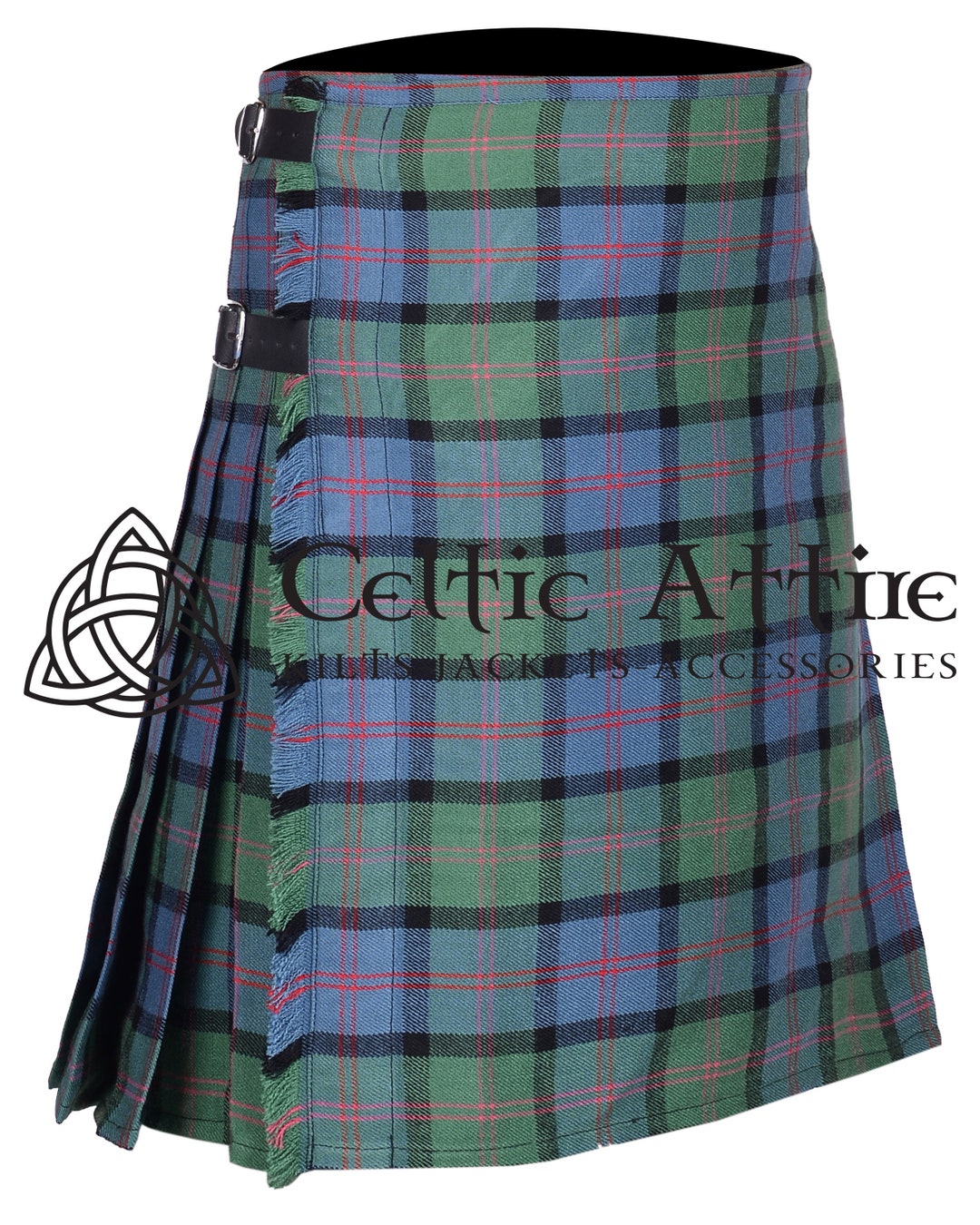 Macthomas Ancient Tartan 8 Yard Kilt - Premium Handmade - Made to Order ...