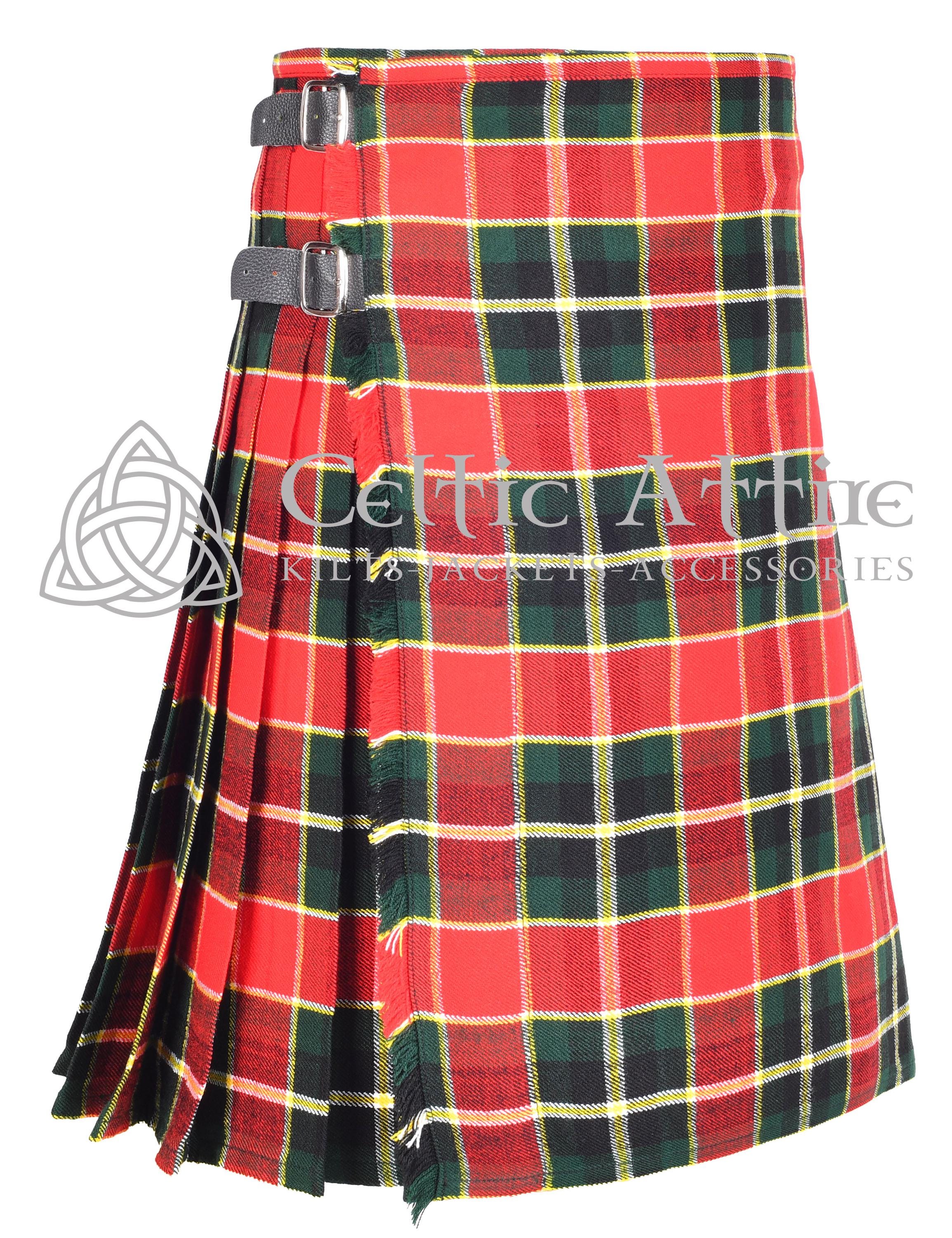 M Series Scottish Tartan 8 Yard Kilts - Highlander Traditional Kilt for ...