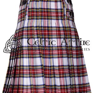 Dress Stewart Tartan Scottish 8 Yard Kilt - Highland Games Kilt - 13 Oz Tartan Kilts for Men ...