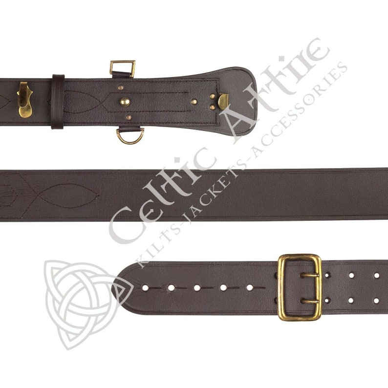 Sam Browne Leather Belt and Shoulder Strap Custom Made 3 - Etsy