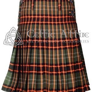 Bomb Squad Tartan Scottish 8 Yard Kilt - Highland Games Kilt - 13 Oz Tartan Kilts for Men - Made ...