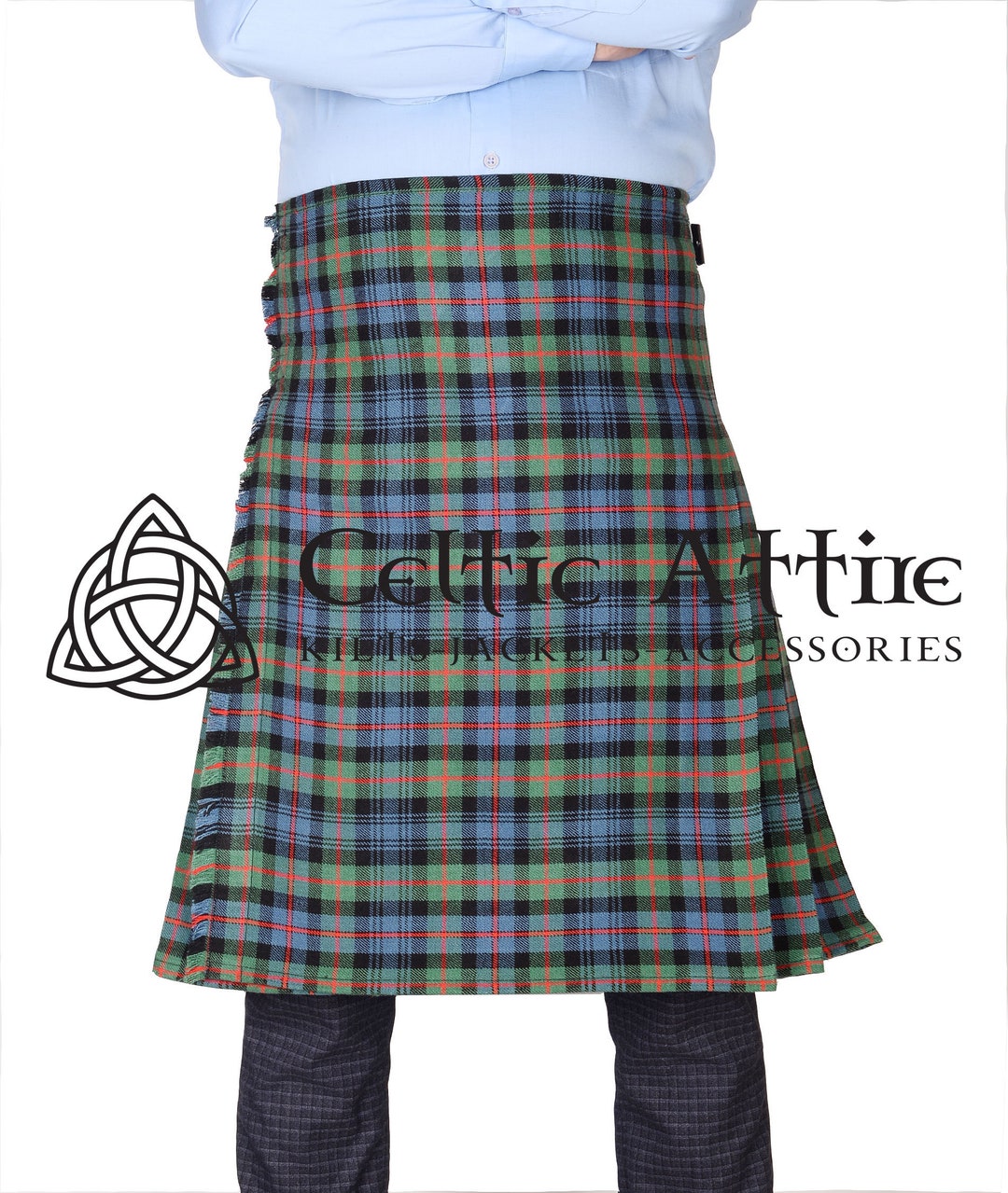 Murray of Athol Tartan 8 Yard Scottish Kilt for Men - 16 Oz - Custom ...