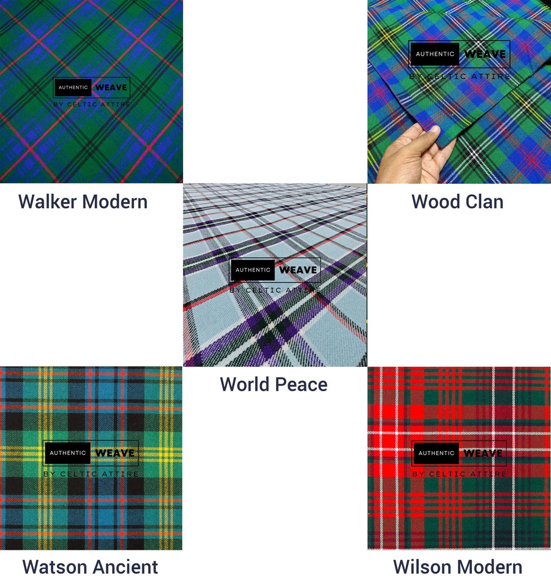 W Series Tartan Fabrics - 16 Oz Acrylic Scottish Tartan - Machine ...