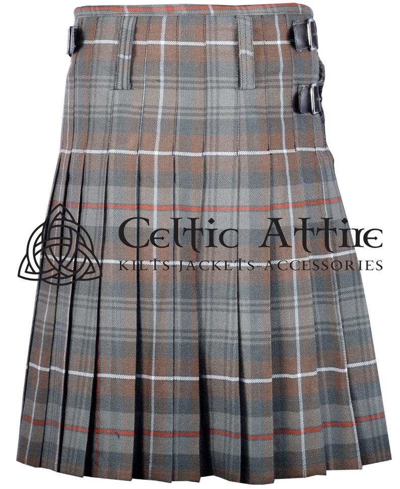 Mackenzie Weathered Tartan 8 Yard Scottish Kilt for Men 16 - Etsy