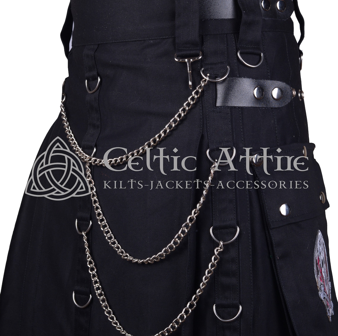 Gothic Kilt Punk Kilt Steampunk Gay Pride Custom Size - Etsy