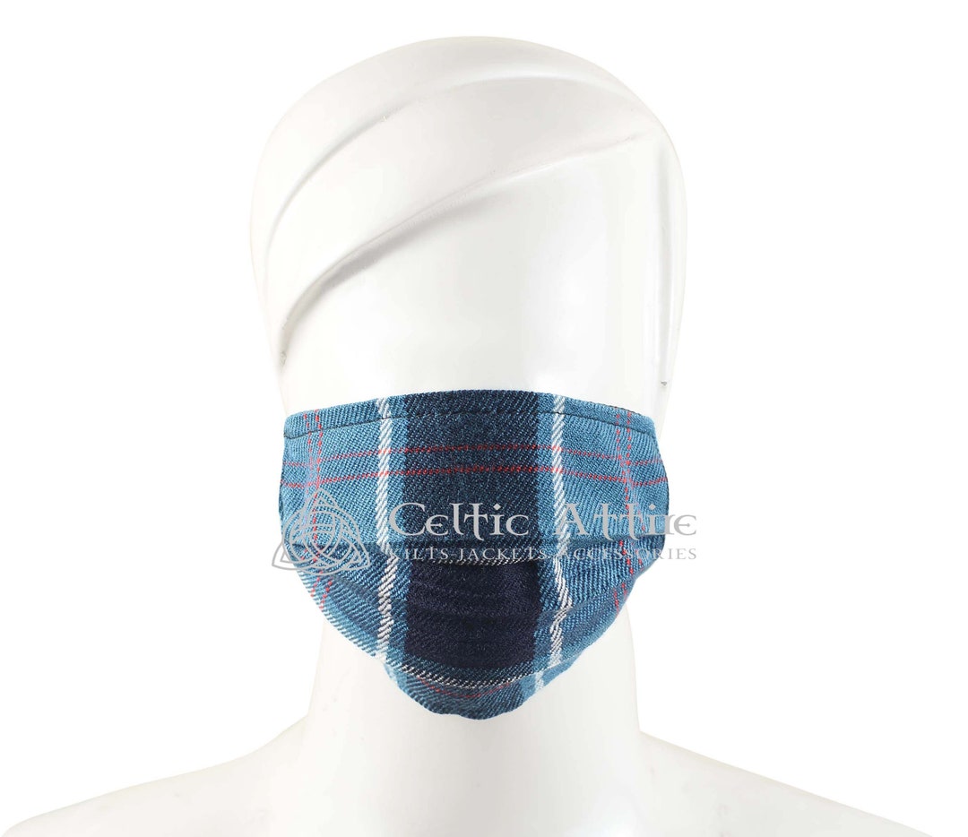 Set of 24 Scottish Tartan FACE MASKS - Full Face Covering - Breathable ...