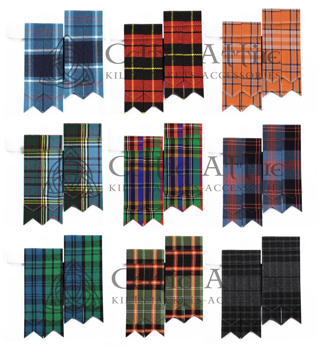 Matching Pair of Tartan Flashes for an Existing Kilt Order - Etsy