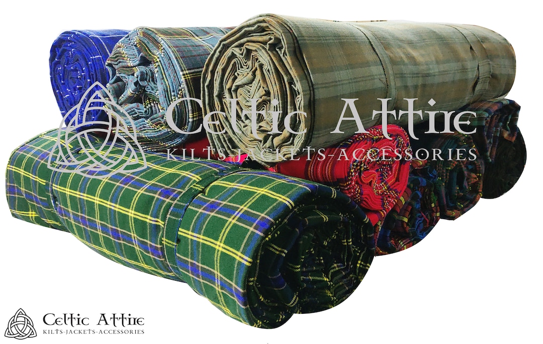 Scottish Tartan Kilt Making Fabric - 16 Oz Heavy Weight Acrylic ...