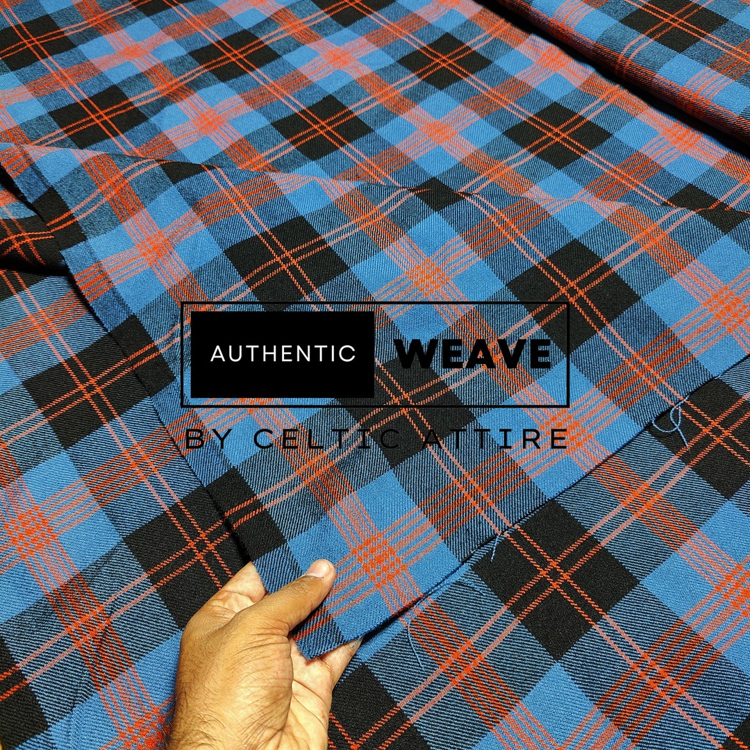Angus Ancient Tartan Fabric - 16 Oz Acrylic Scottish Tartan - Machine ...