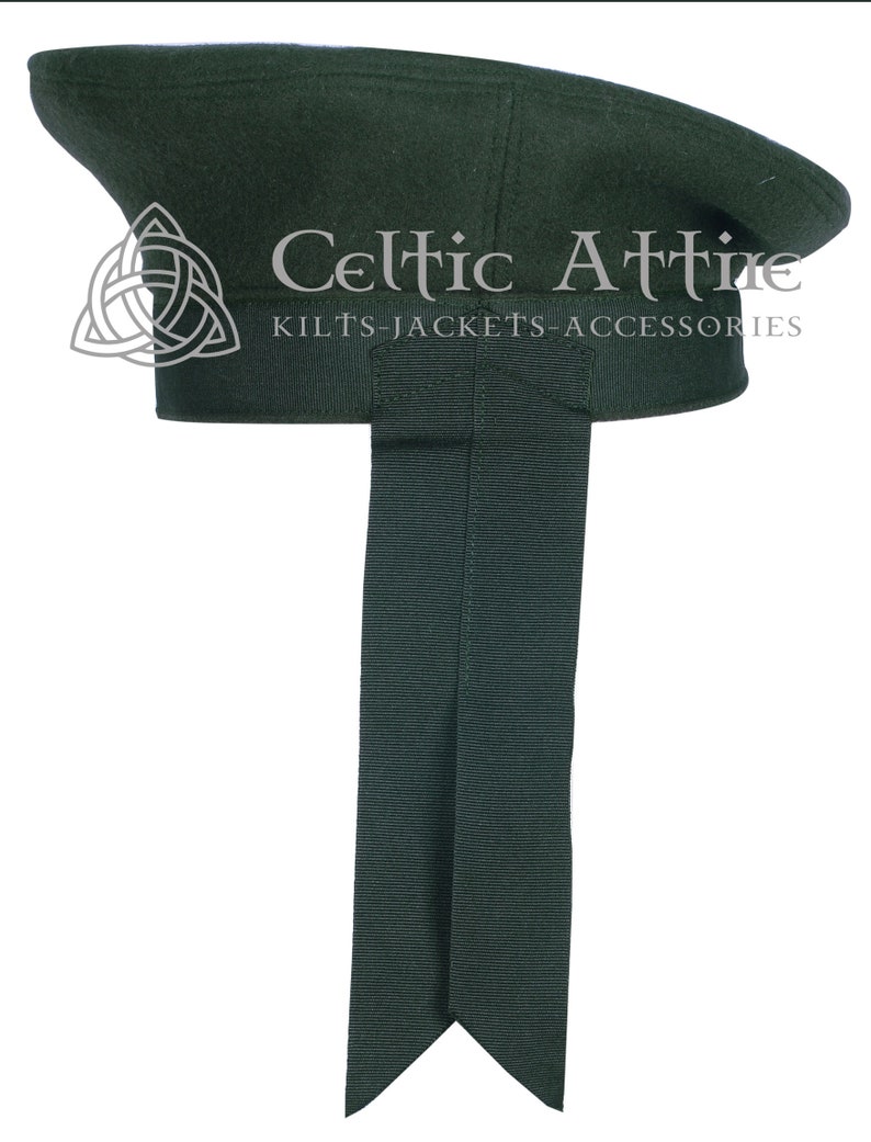 Irish Caubeen Beret Hat - Balmoral Hat French Beret Glengarry Bonnet ...
