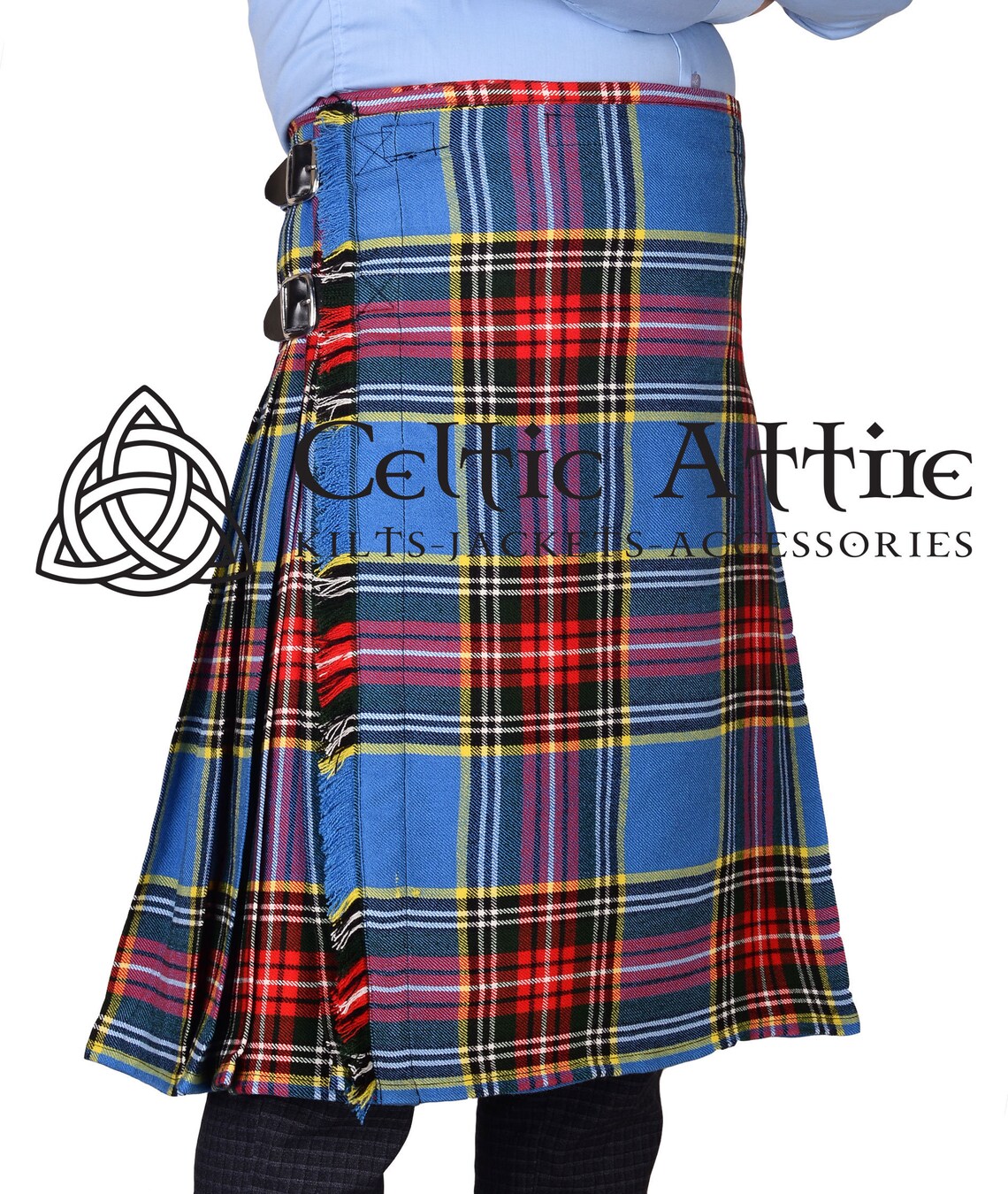 Macbeth Tartan 8 Yard Scottish Kilt for Men - 16 Oz Home Spun Wool ...