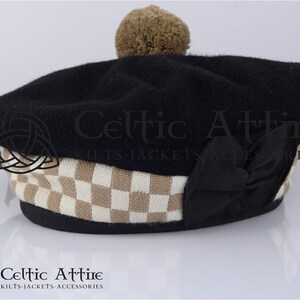 Premium - Made to Order - Scottish Balmoral Hat - Kilt Hat - With Diced ...