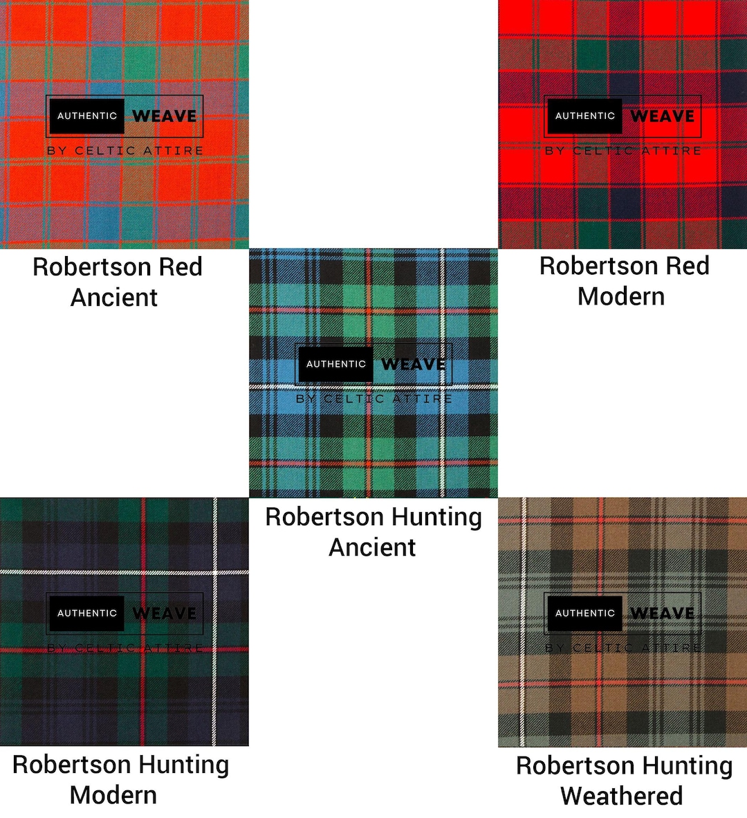 Clan Robertson Tartan Fabrics - 16 Oz Heavy Acrylic 52 Inches Wide ...