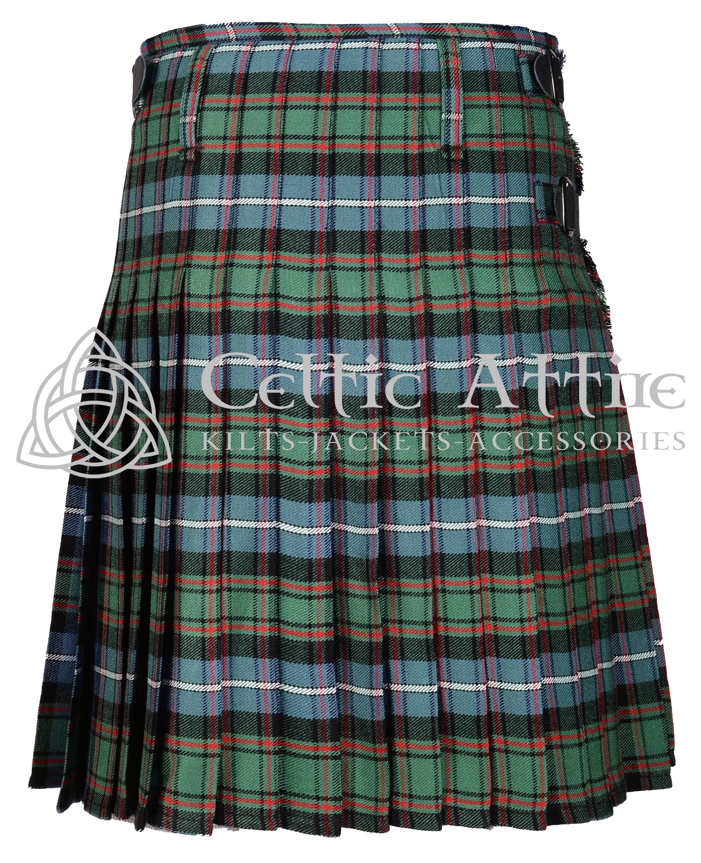 M Series Scottish Tartan 8 Yard Kilts - Highlander Traditional Kilt for ...