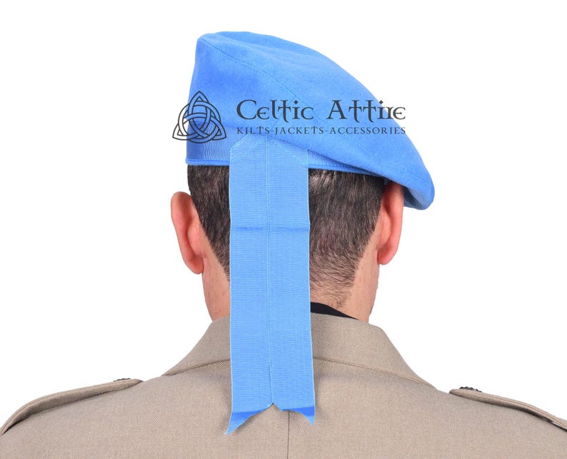 Irish Caubeen Beret Hat - Balmoral Hat French Beret Glengarry Bonnet ...