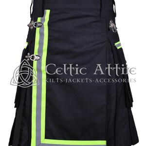 Premium Handmade Kilt - Firefighter Kilt - Scottish Utility Kilt for ...