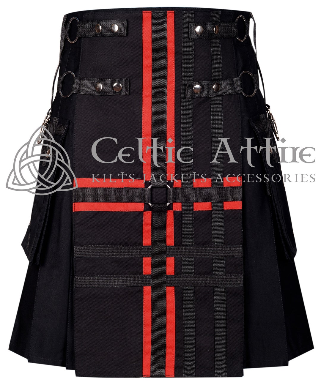 Premium Handmade - Tactical Utility Kilt - Deluxe Heavy Duty Kilt ...