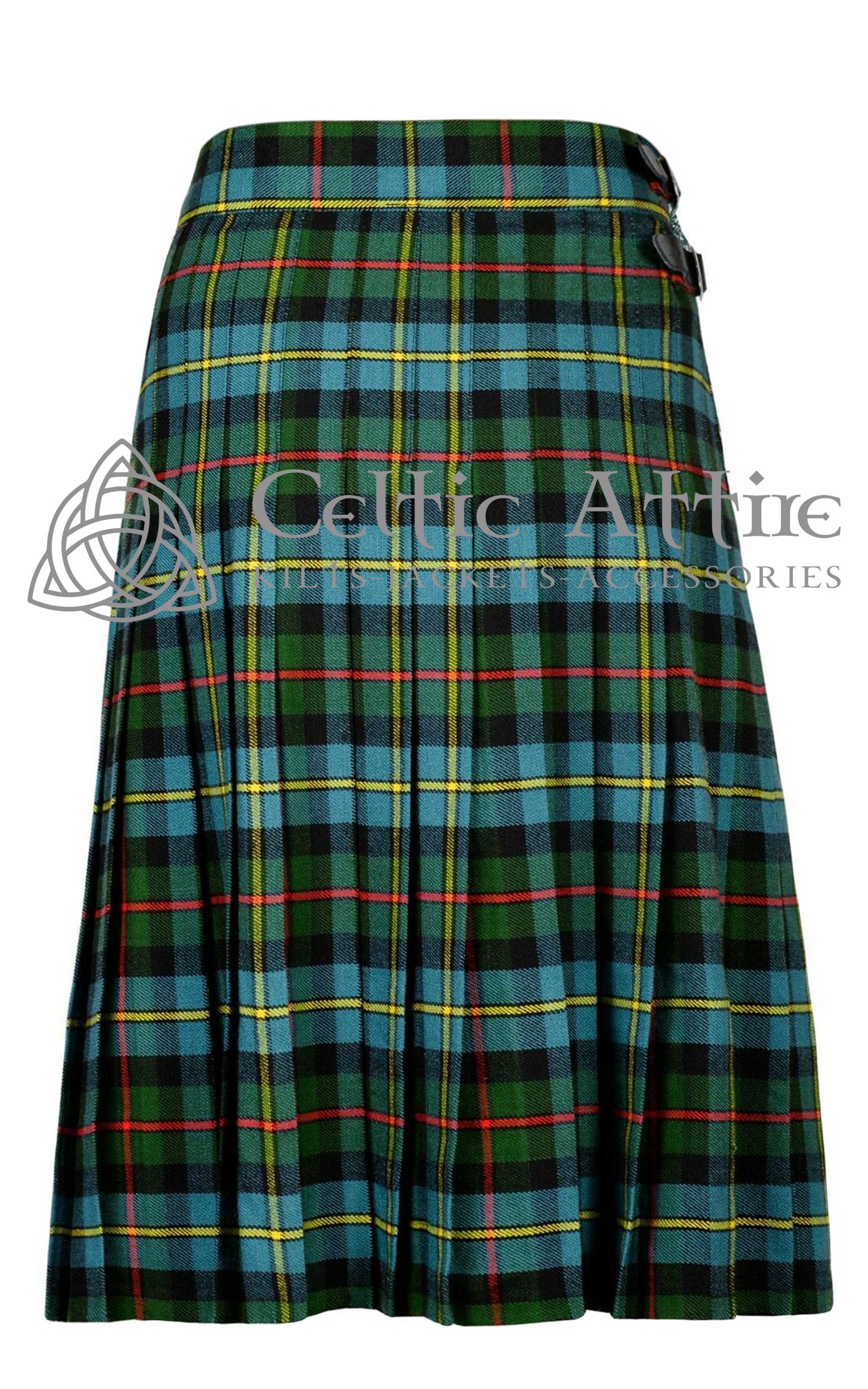 Scottish Tartan Kilted Skirt for Women - 270 Clan Tartans - Made to ...