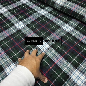 Mackenzie Dress Tartan Fabric - 16 Oz Acrylic Scottish Tartan - Machine ...
