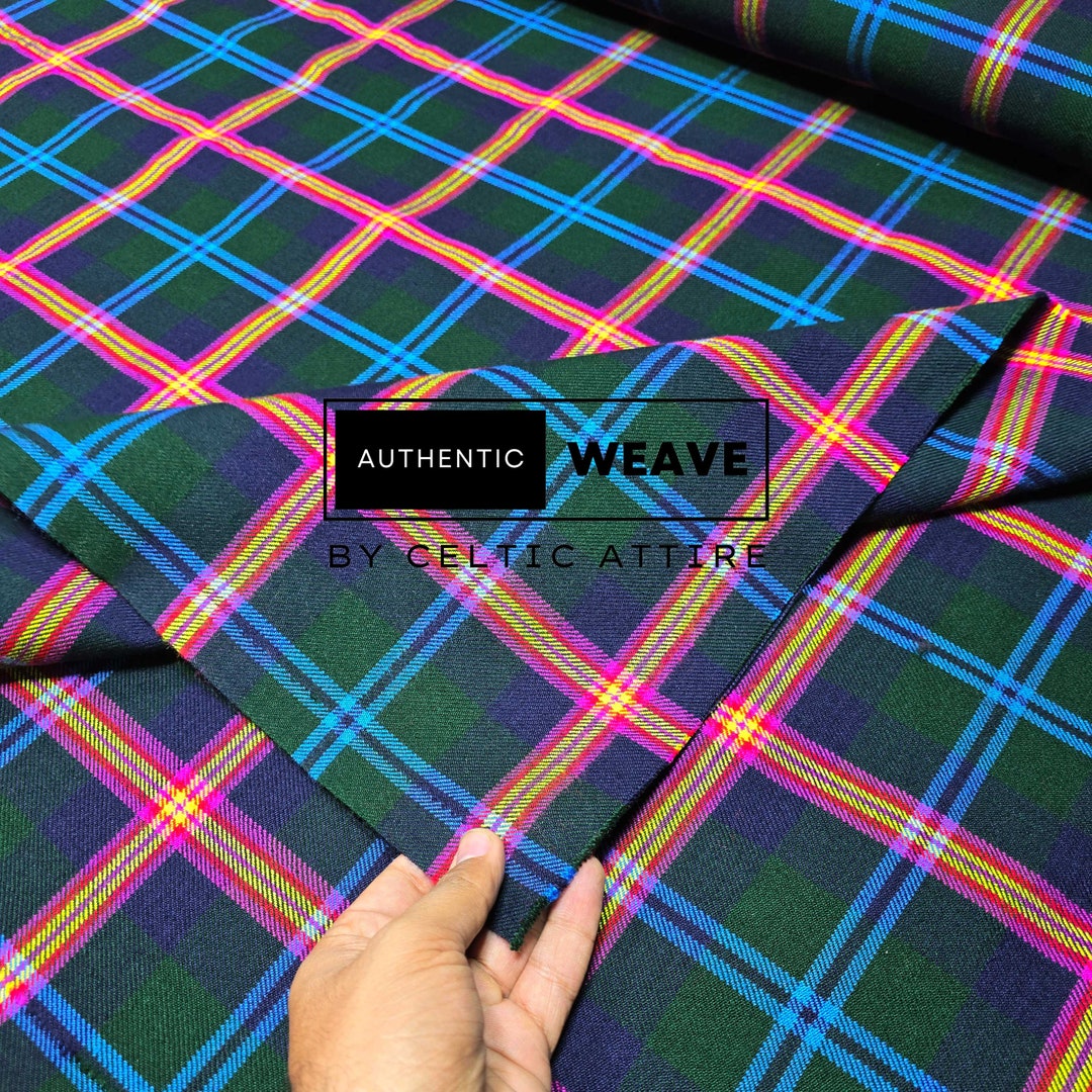 Young Modern Tartan Fabric - 16 Oz Acrylic Scottish Tartan - Machine ...