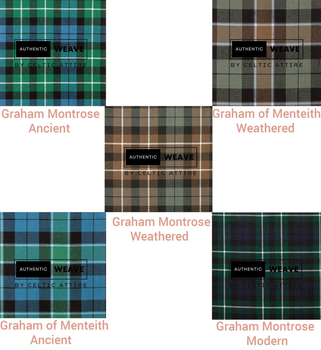Clan Graham Tartan Fabrics - 16 Oz Heavy Acrylic 52 Inches Wide Running ...
