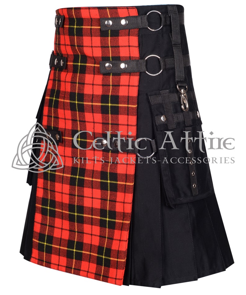 Scottish Tartan Hybrid Apron Kilts Men's Cotton Utility - Etsy